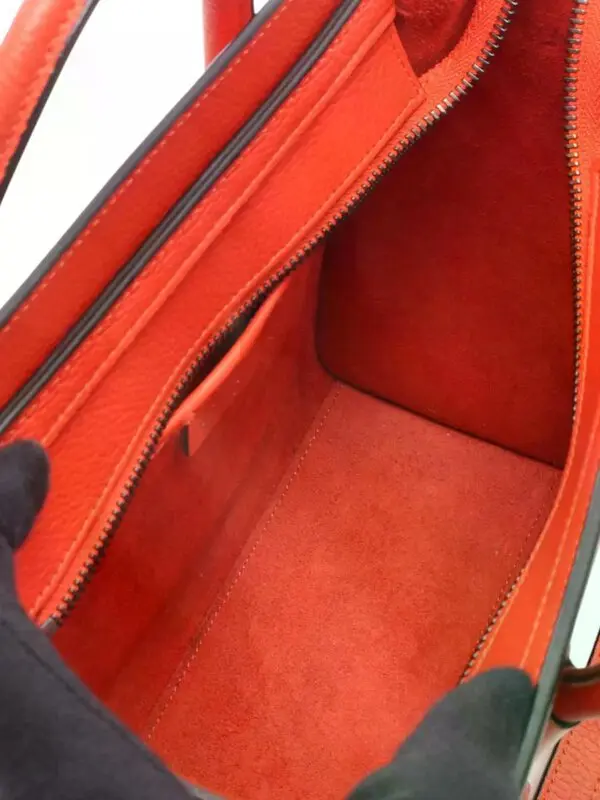 Celine Leather Luggage Tote Satchel