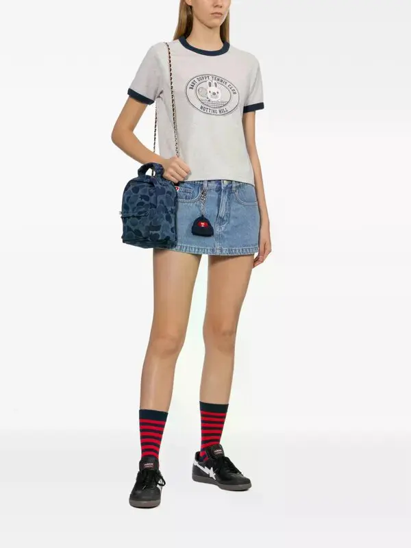 AAPE BY *A BATHING APE Apee™ A Bathing Ape® Logo-patched Denim Shorts