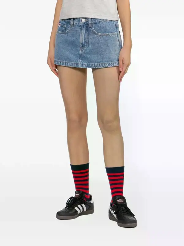 AAPE BY *A BATHING APE Apee™ A Bathing Ape® Logo-patched Denim Shorts