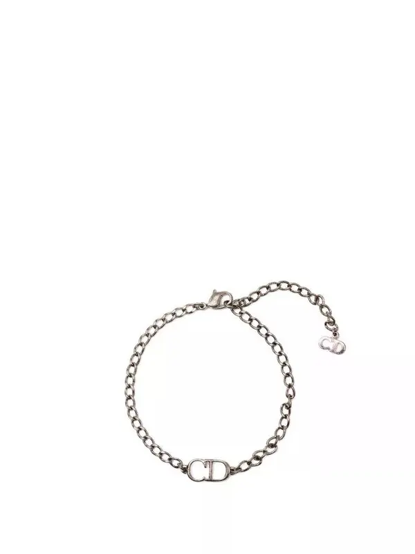 Dior Brass Cd Logo Bracelet - Silver