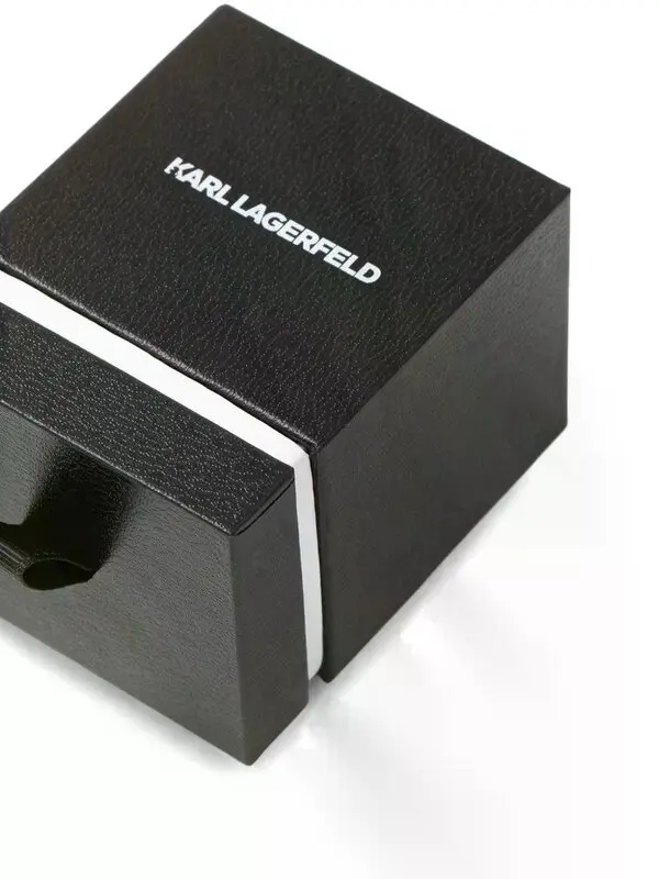 Karl Lagerfeld Tone Faux Pearl Embellished Square Ring