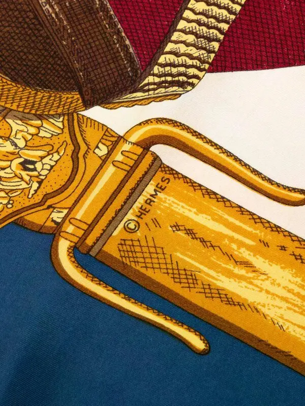 Hermès 1990-2000 Grand Uniforme Silk Scarf 90 Scarves