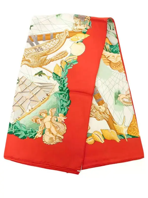 Hermès 2010-2018 Balade Oceane Silk Scarf 90 Scarves