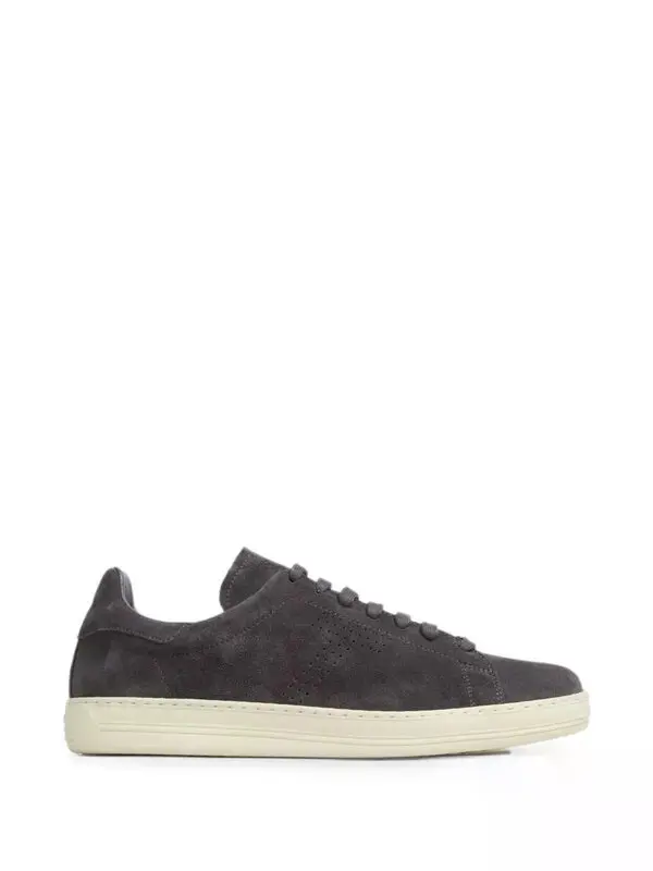 TOM FORD Perforated-logo Suede Sneakers