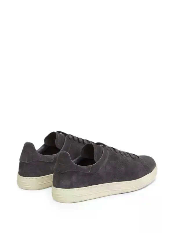 TOM FORD Perforated-logo Suede Sneakers