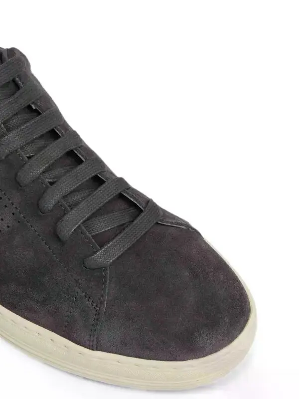 TOM FORD Perforated-logo Suede Sneakers