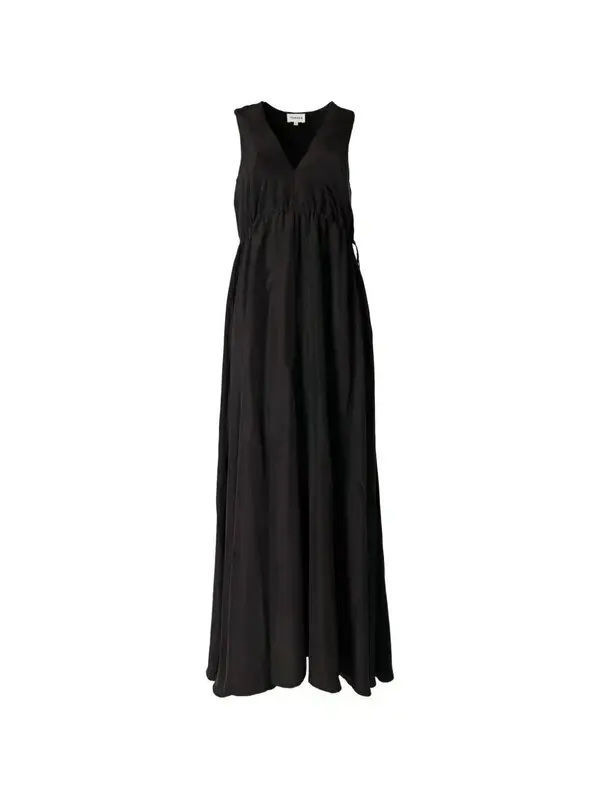 P.a.r.o.s.h V-neck Maxi Dress - Black