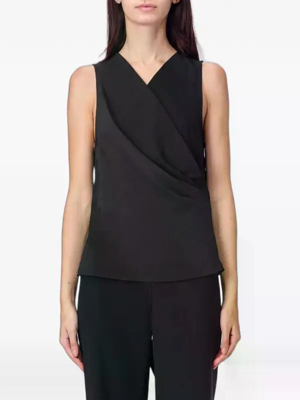 Emporio Armani Sleeveless Crossover Top