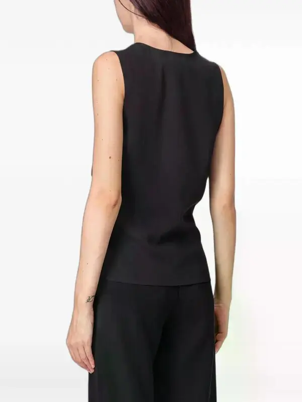 Emporio Armani Sleeveless Crossover Top