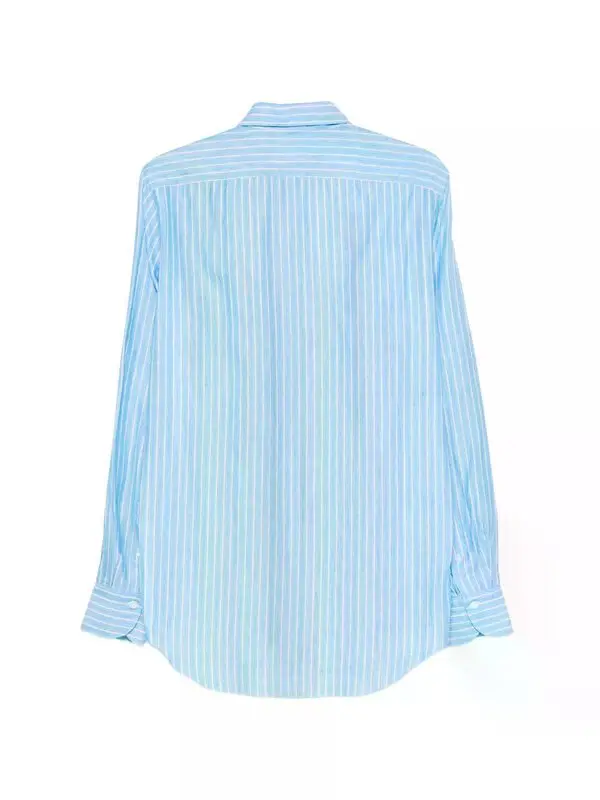 FINAMORE 1925 Striped-print Long-sleeve Shirt
