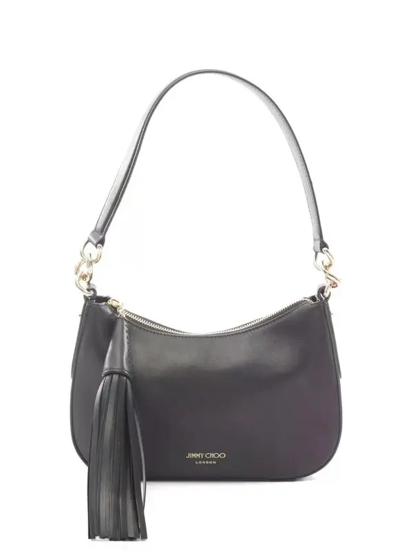 JIMMY CHOO Leather Shoulder Bag - Black