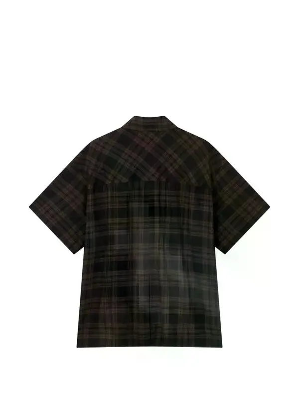 STUDIO TOMBOY Checkered Short-sleeved Shirt