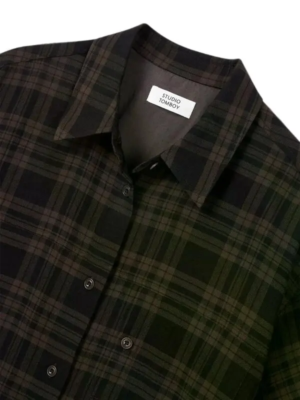 STUDIO TOMBOY Checkered Short-sleeved Shirt