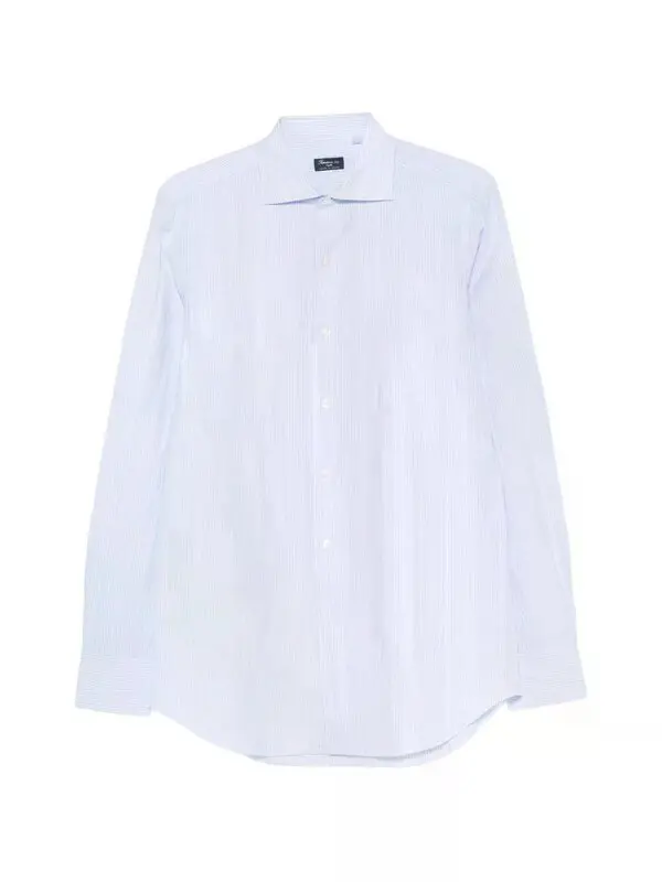 FINAMORE 1925 Vertical-stripe Long-sleeve Shirt