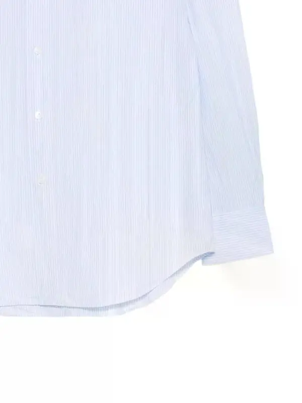 FINAMORE 1925 Vertical-stripe Long-sleeve Shirt