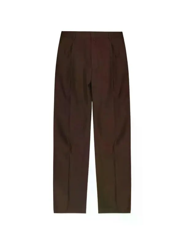 MAISON MARGIELA Creased Finish Straight-leg Trousers - Brown