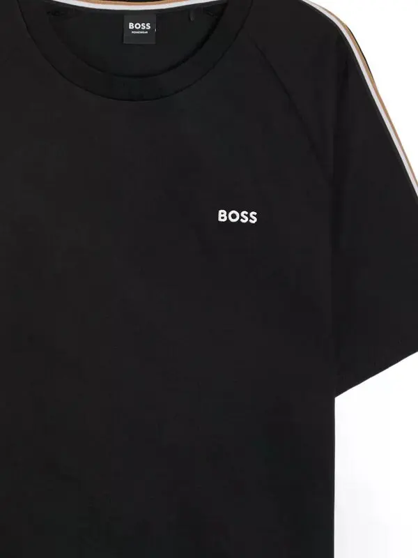 BOSS Logo-print Raglan-sleeve T-shirt