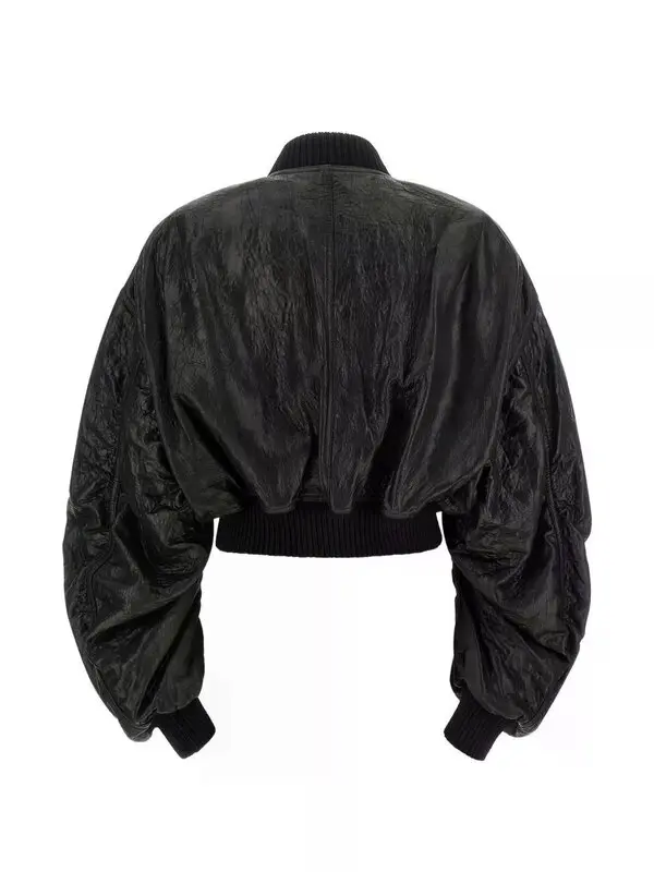 Rick Owens Tower Secchia Cropped Flight Bomber Jacket