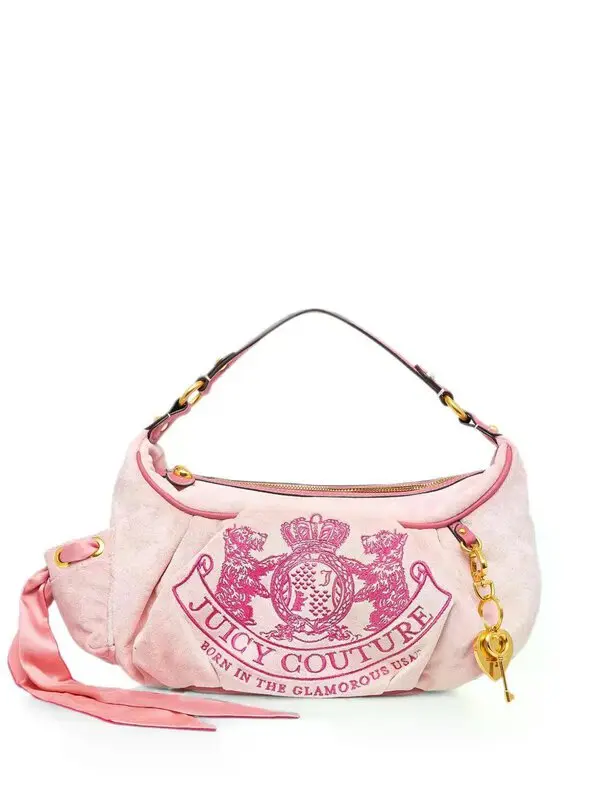 Juicy Couture Logo Embroidered Shoulder Bag
