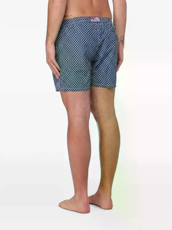 MC2 SAINT BARTH Fish Print Drawstring Swim Shorts