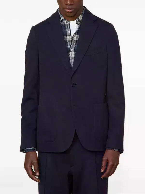 Officine Générale Arthus Single-breasted Jacket - Blue