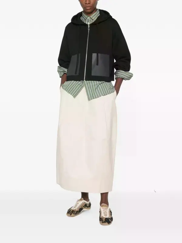 Loewe Wool Zip-up Hoodie - Black