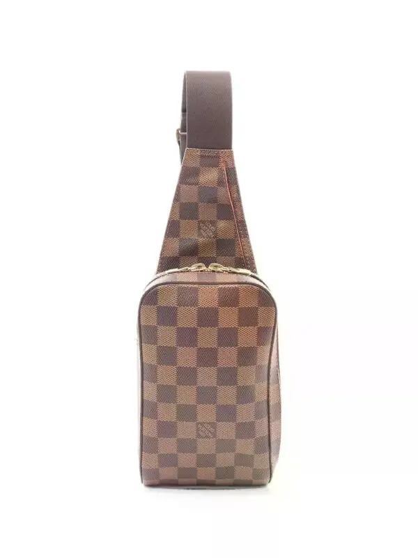 LOUIS VUITTON 2004 Geronimos Damier Ebene Belt Bag - Brown