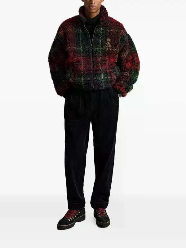 Polo Ralph Lauren Tartan Fleece Zip-up Sweater