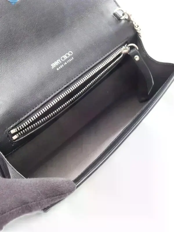 JIMMY CHOO Crystal Buckle Shoulder Bag