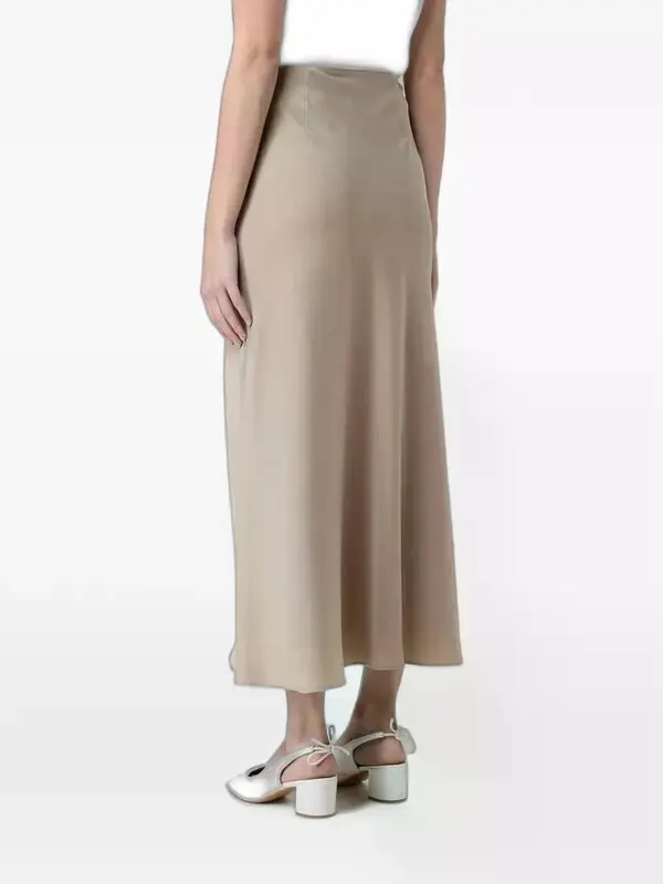 Armani Exchange Satin Midi Skirt With Chain Detail