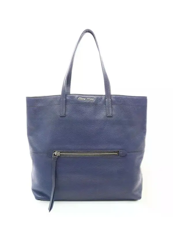 Miu Miu Leather Tote Bag