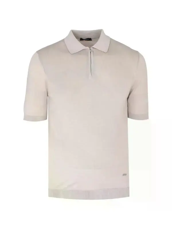 TOMBOLINI Zip-fastening Short-sleeve Polo Shirt - Neutrals