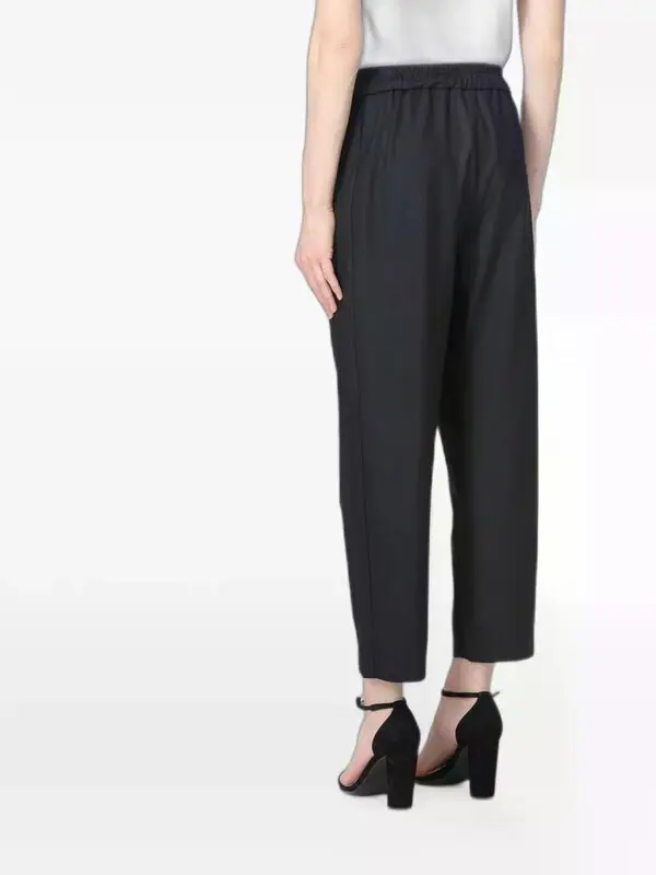 TELA Elasticated-waist Cropped Trousers