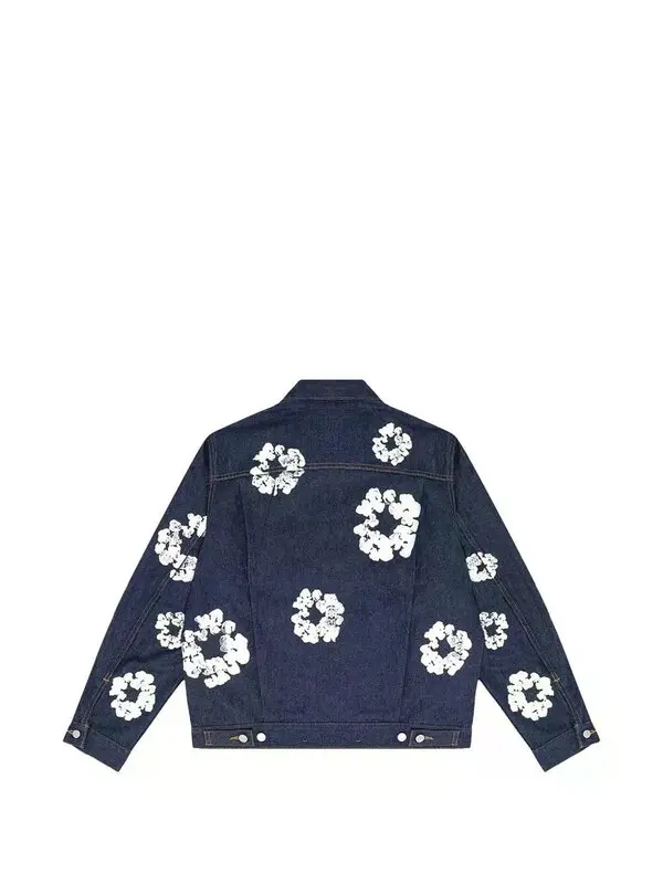 DENIM TEARS Floral-detail Denim Jacket