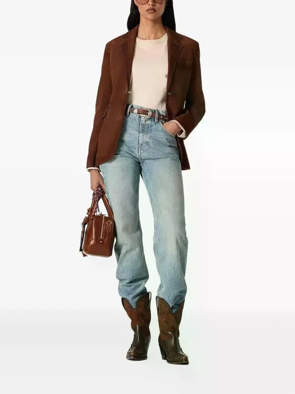 GOLDEN GOOSE Suede Single-breasted Blazer