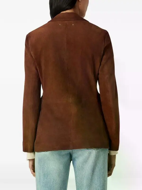 GOLDEN GOOSE Suede Single-breasted Blazer