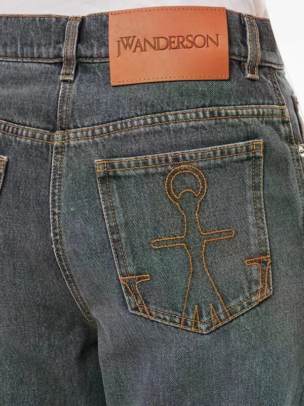 JW Anderson Anchor-logo Cut-out Jeans
