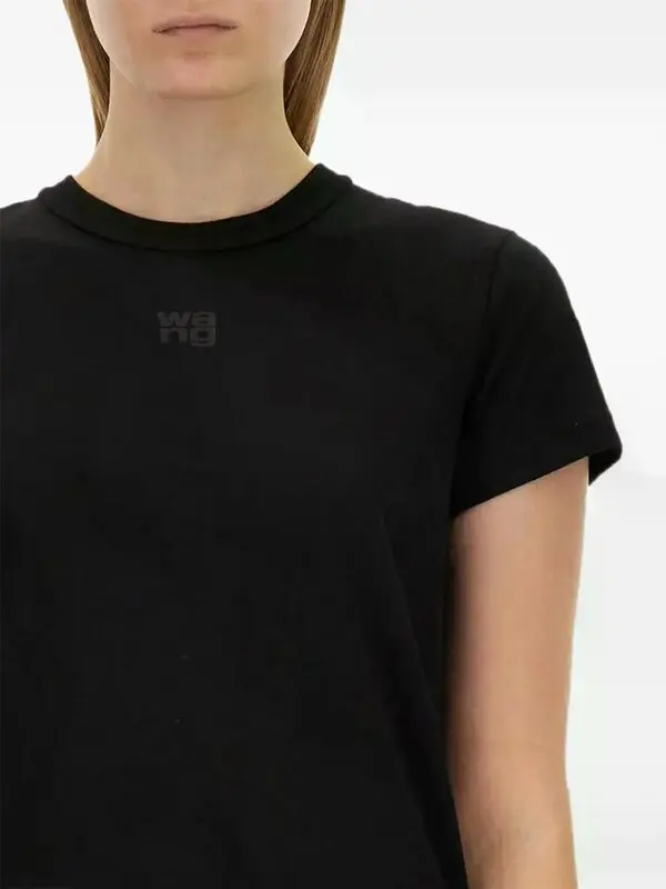 Alexander Wang Logo Print Cotton T-shirt - Black