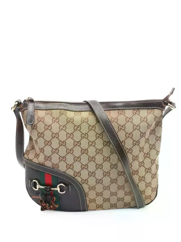 Gucci 2000s Horsebit Cross Body Bag - Neutrals