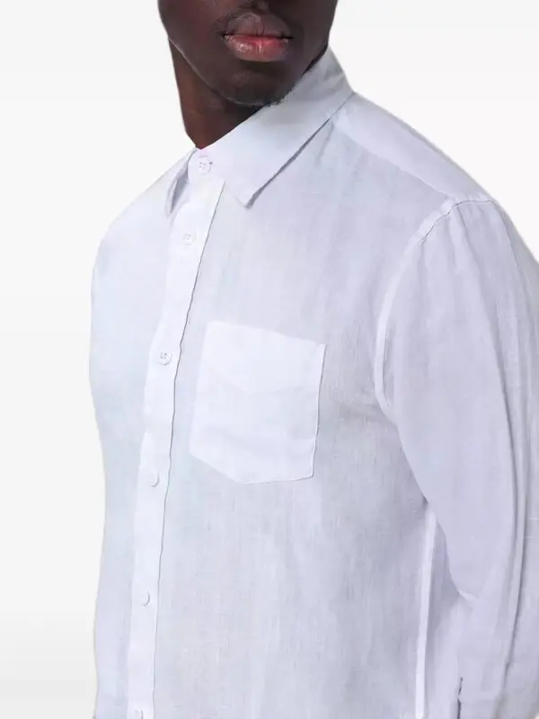 BLAUER. Chest-pocket Linen Shirt