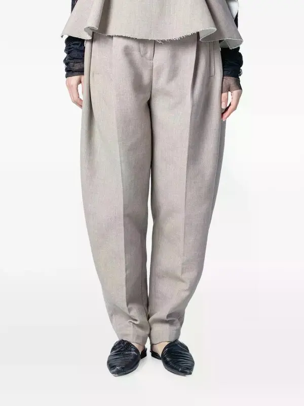 MULLER OF YOSHIOKUBO Tapered Trousers - Neutrals