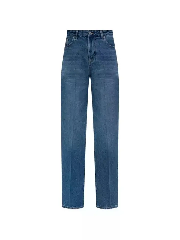 Victoria Beckham Pressed-crease Straight-leg Jeans