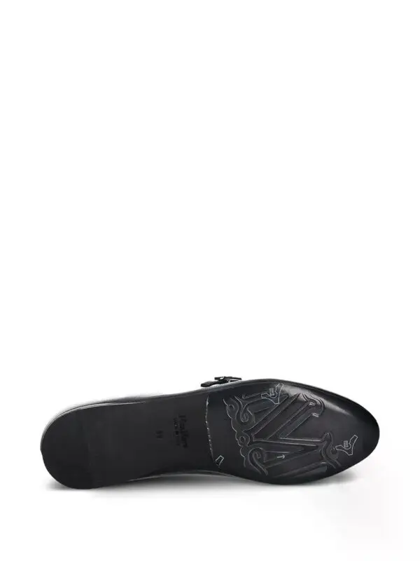 Max Mara Buckle-strap Leather Ballet Flats