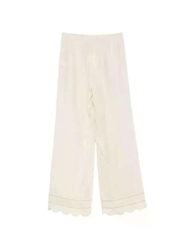 THE GARMENT Darling Scalloped-edge Side-tie Trousers