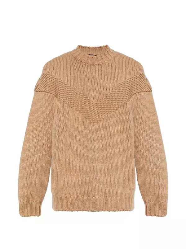 Dsquared2 Chevron Knit Mock Neck Sweater