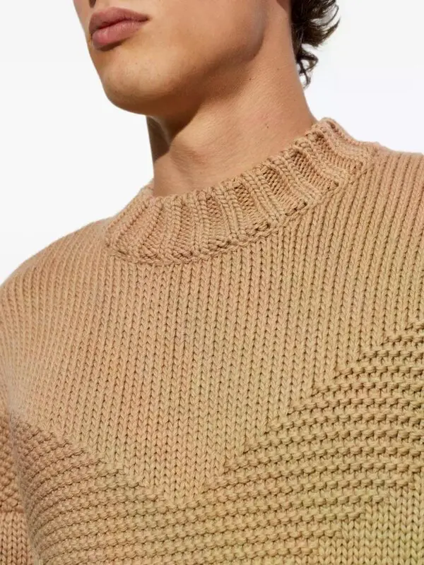 Dsquared2 Chevron Knit Mock Neck Sweater