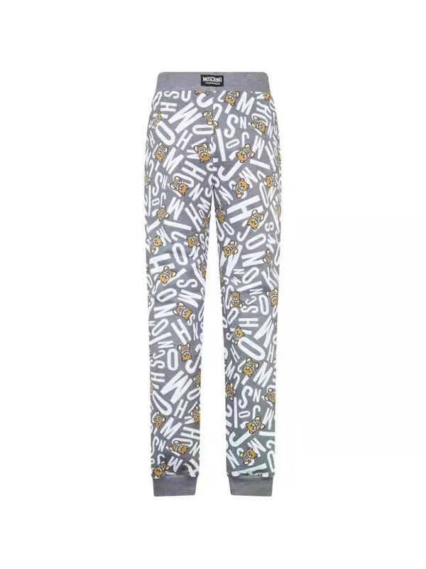 Moschino Print Teddy Bear Track Pants - Grey