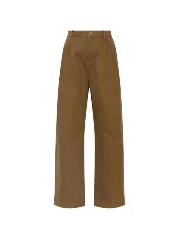 JIL SANDER Pleated Cotton Trousers