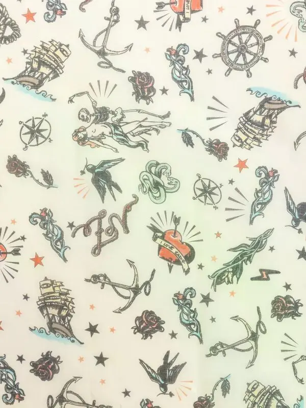 Zadig&Voltaire Kerry Tattoo Scarf 135