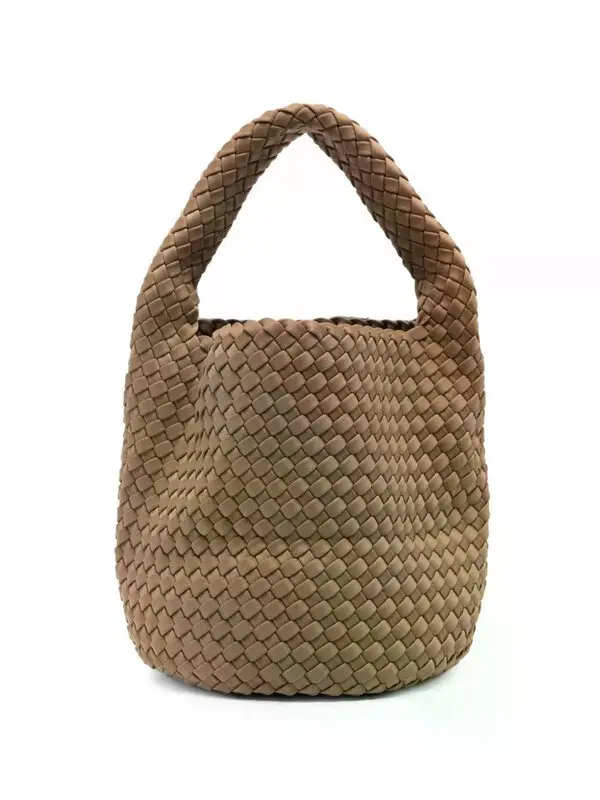 MARREA Woven Bucket Bag - Neutrals